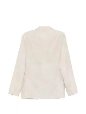 LARDINI Flower-pin Single-breasted Blazer - Neutrals