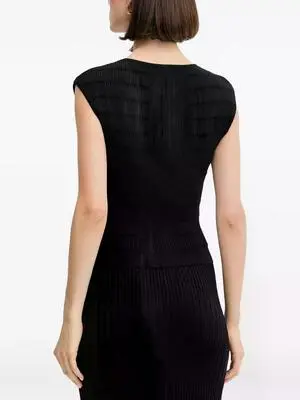 Guess Evangeline Button Ribbed Top