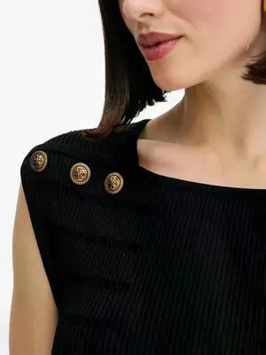 Guess Evangeline Button Ribbed Top
