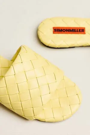 SIMONMILLER Salerno Woven Slides - Butter