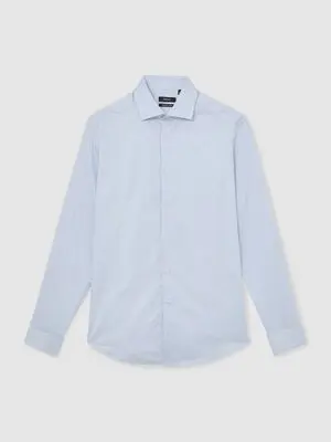 REISS Remote Slim Fit Regular-fit Cotton-satin Stripe Shirt