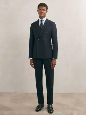 REISS Remote Slim Fit Regular-fit Cotton-satin Stripe Shirt