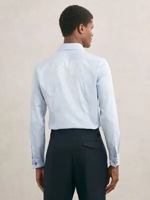 REISS Remote Slim Fit Regular-fit Cotton-satin Stripe Shirt