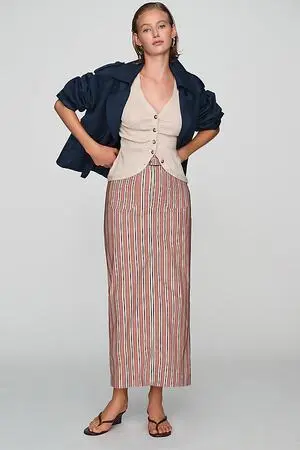 Maeve Colette Plaid Maxi Skirt