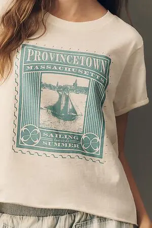 Maeve 100% Cotton Graphic Boxy T-shirt