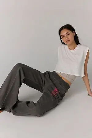 DIESEL® P-anta Pull-on Wide Leg Pants