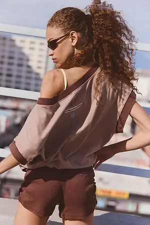 Free People Hot Shot Dolman Set Cocoa Combo