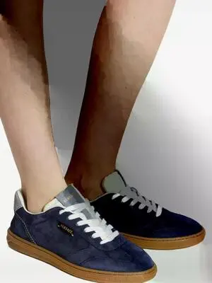 Versace Greca Lace-up Sneakers - Blue