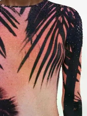 Rabanne Thunderstorm-printed Maxi Dress