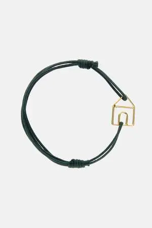 ALIITA Casita Pura" 9kt Yellow Gold Bracelet - Verde
