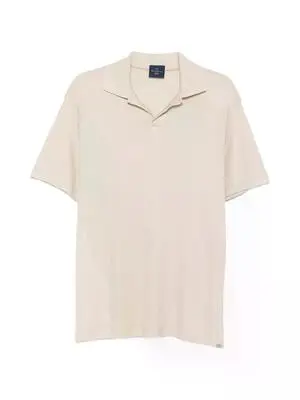 Paul & Shark X-soft Fine-knit Open-collar T-shirt - Neutrals