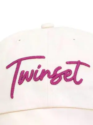TWINSET Logo-embroidered Baseball Cap - Neutrals