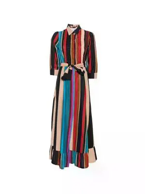 CONNOR&BLAKE Sequin Embellished Striped Maxi Dress