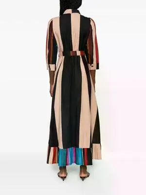 CONNOR&BLAKE Sequin Embellished Striped Maxi Dress