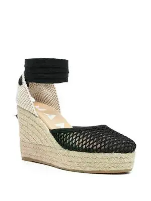 Manebí Wrap-tie Mesh Espadrilles