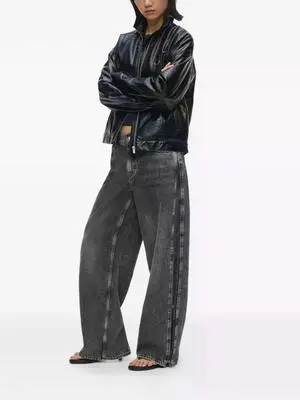 Karl Lagerfeld Acid-wash Wide-leg Jeans