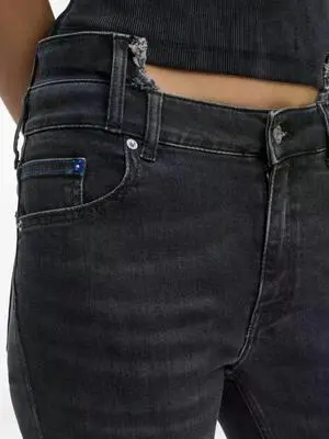 Karl Lagerfeld Whiskered Skinny Jeans
