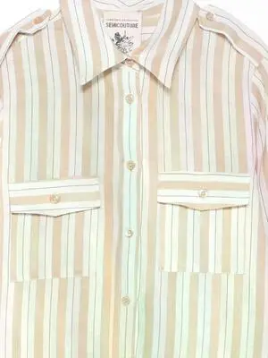 SEMICOUTURE Striped Button Down Shirt