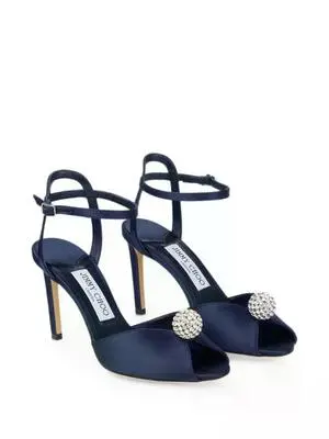 JIMMY CHOO Sacora 85 Pumps With Crystal Embellishment - Blue