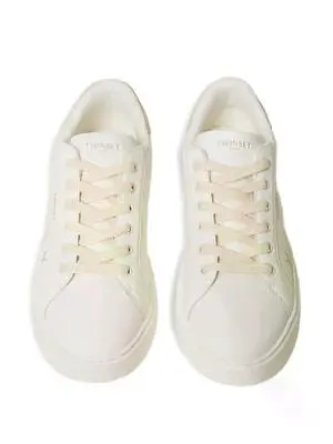 TWINSET Floral-embroidered Leather Sneakers
