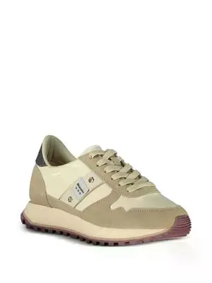 BLAUER. Suede Panelled Sneakers - Neutrals