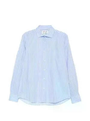 MC2 SAINT BARTH Striped Long-sleeve Shirt - Blue