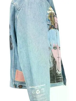 BETTER WITH AGE Blanche Graphic-print Denim Jacket