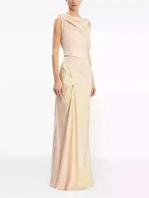 Victoria Beckham Posy Maxi Dress - Neutrals