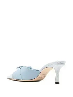 JIMMY CHOO Knot-detail Pointed-toe Mules