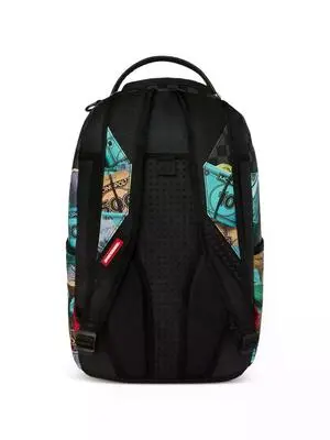 SPRAYGROUND Monopoly Stack Up Checkered Backpack - Black
