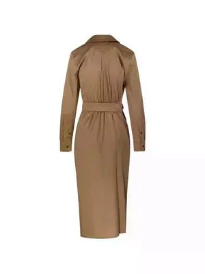 Max Mara Belted Wrap Dress - Neutrals