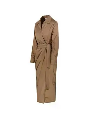 Max Mara Belted Wrap Dress - Neutrals