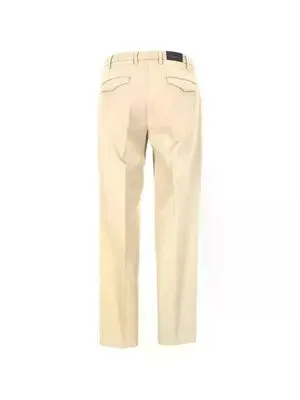 MICHAEL COAL Pressed-crease Straight-leg Trousers - Neutrals