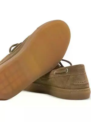 SUMMERY COPENHAGEN Lace-up Suede Loafers - Brown