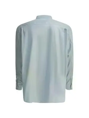 Comme Des Garçons Band-collar Patch-pocket Shirt