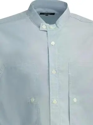 Comme Des Garçons Band-collar Patch-pocket Shirt