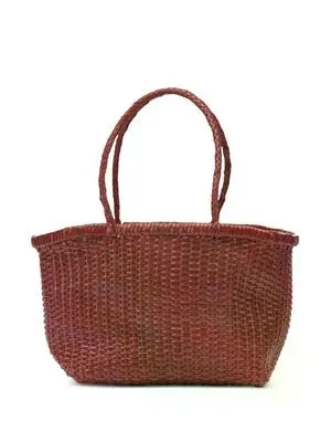 Dragon Diffusion Small B Weave Leather Shoulder Bag - Brown