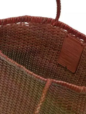Dragon Diffusion Small B Weave Leather Shoulder Bag - Brown