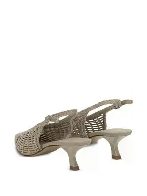 TONI PONS Woven Slingback Pumps