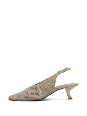 TONI PONS Woven Slingback Pumps