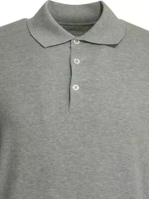Brunello Cucinelli Cotton Polo Shirt - Grey