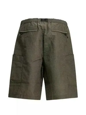 Comme Des Garçons Vichy Micro-check Bermuda Shorts - Neutrals