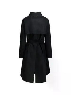 Herno Double-breasted Belted Coat - Blue