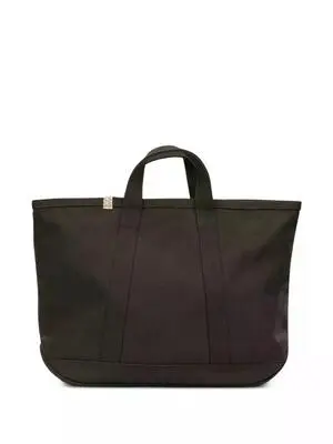 Visvim Logo-detail Cotton Tote Bag - Brown