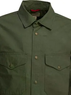 CECCARELLI Country Ripstop-texture Flap-pocket Shirt - Green