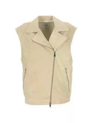 CASTELL Sleeveless Biker Jacket
