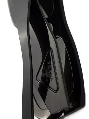 Prada Sunglasses With Triangle Logo - Black