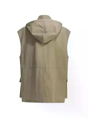 Auralee Hooded Drawstring Gilet
