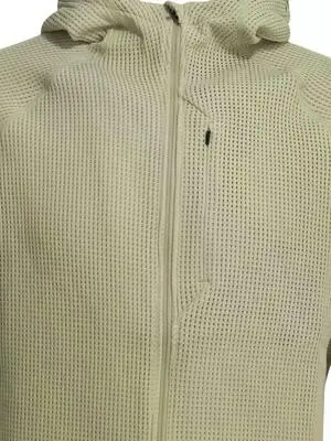 HOUDINI SPORTSWEAR Waffle-knit Zip-up Hoodie - Neutrals