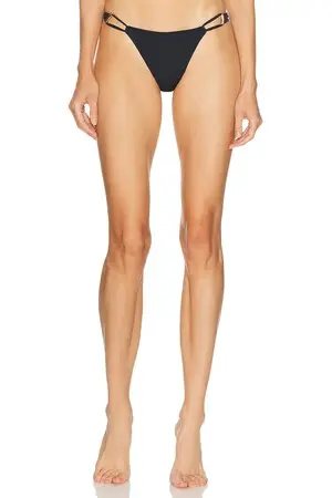 TROPIC OF C Celeste Bikini Bottom - Black Compression